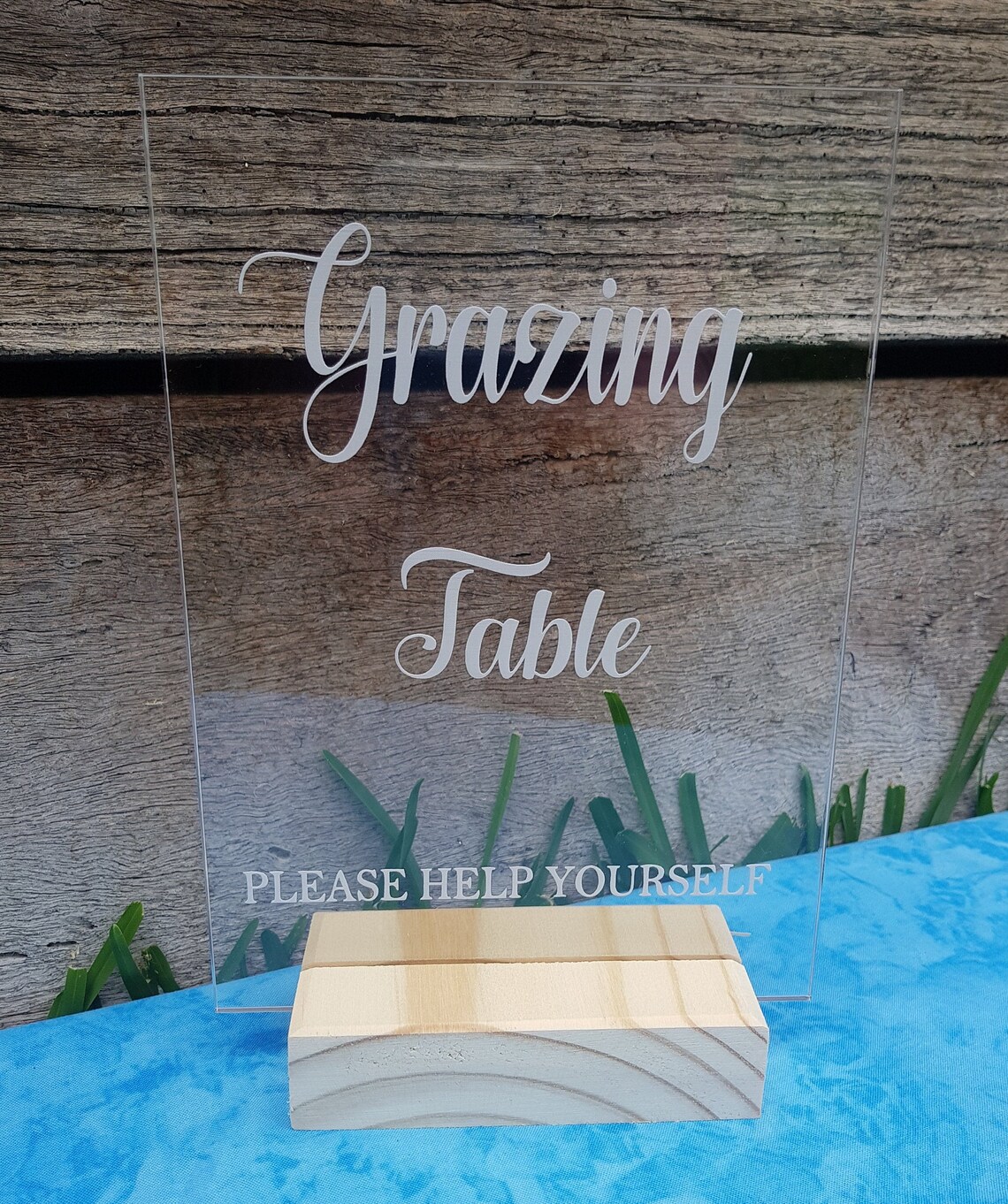 Grazing Table Table Sign Laser Etched Clear Acrylic - Etsy