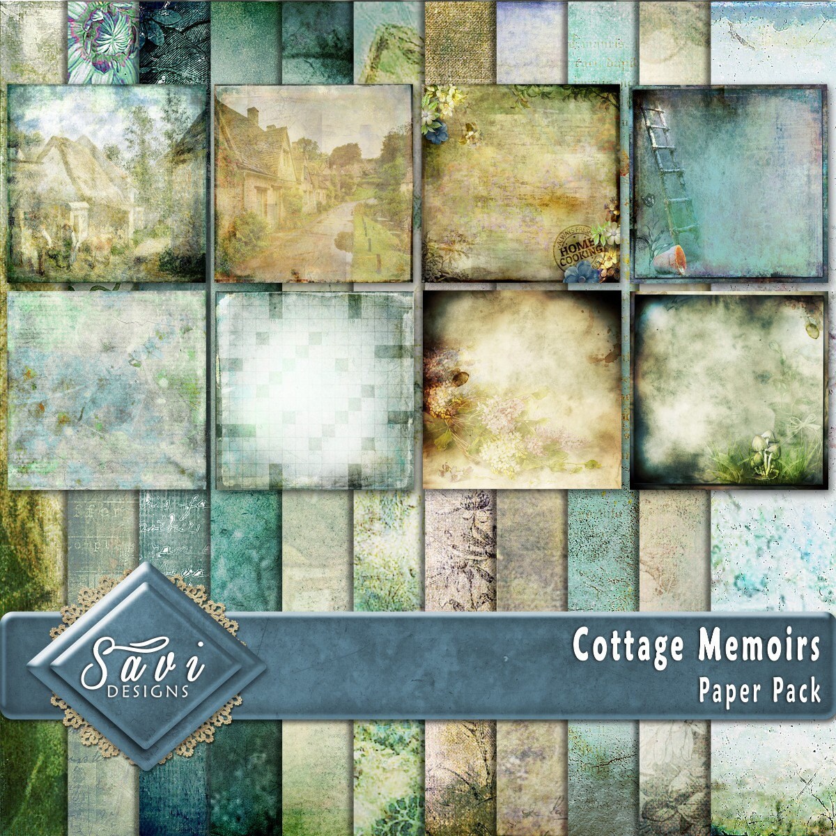 Digital Scrapbooking Kit COTTAGE MEMOIRS Grandparents - Etsy