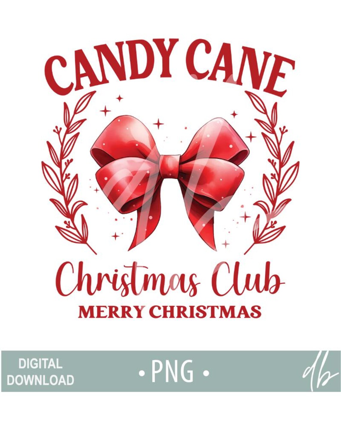 Candy Cane Christmas Club Png, Christmas Season Png, Cute Christmas Png ...