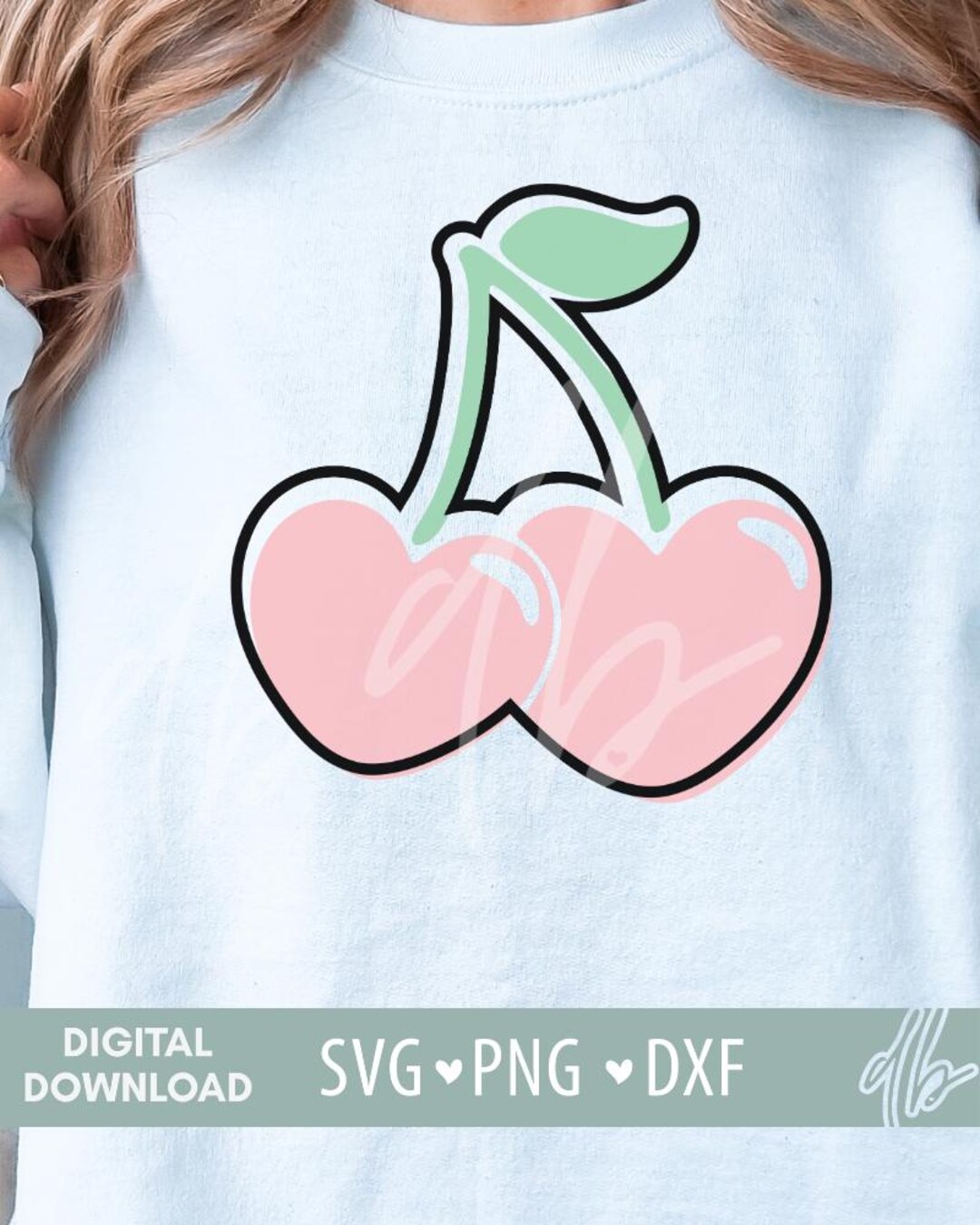 Cherry SVG, Fruits Svg, Cherry Cute Dxf, Cherries Clipart, Cherry PNG ...