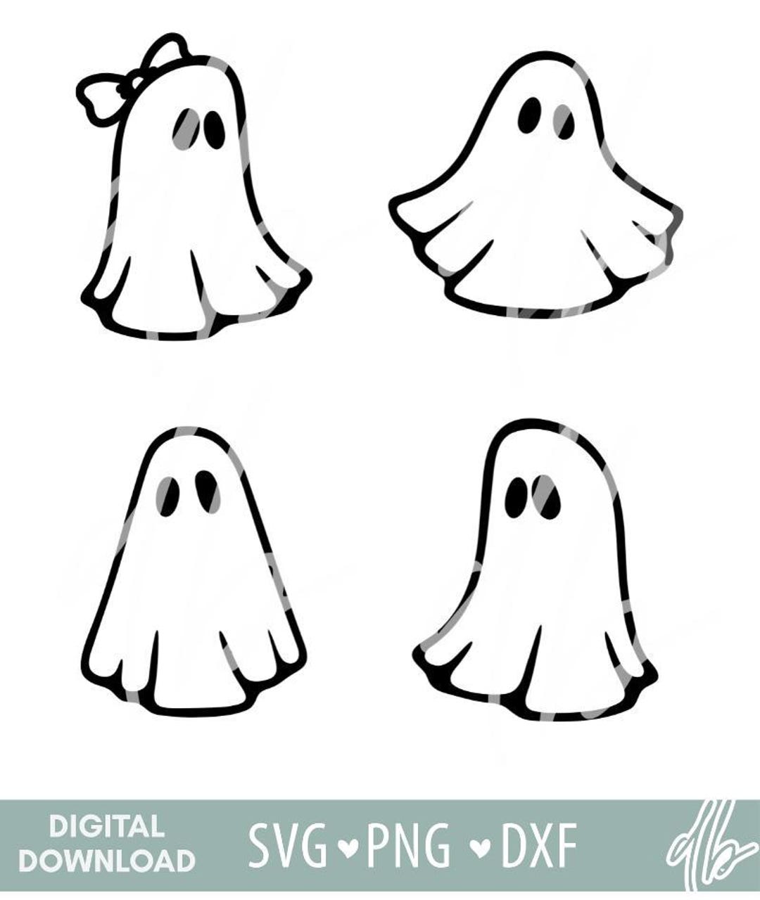 Spooky Ghost Bundle Svg, Halloween Bundle, Baby Ghost Digital Files ...