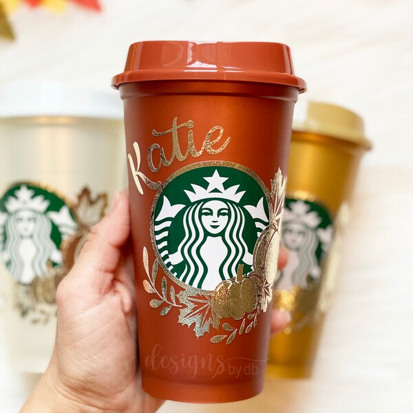 Fall Starbucks Cup - Etsy
