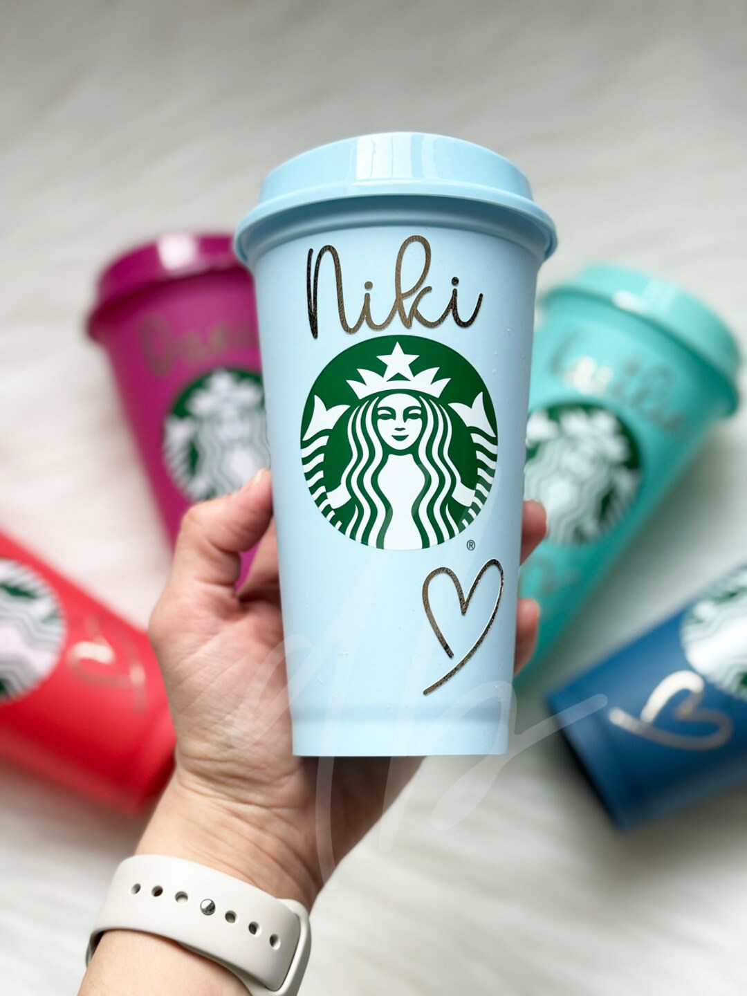 Winter Starbucks Reusable Hot Cup, Color Coffee Cup, Reusable Coffee ...