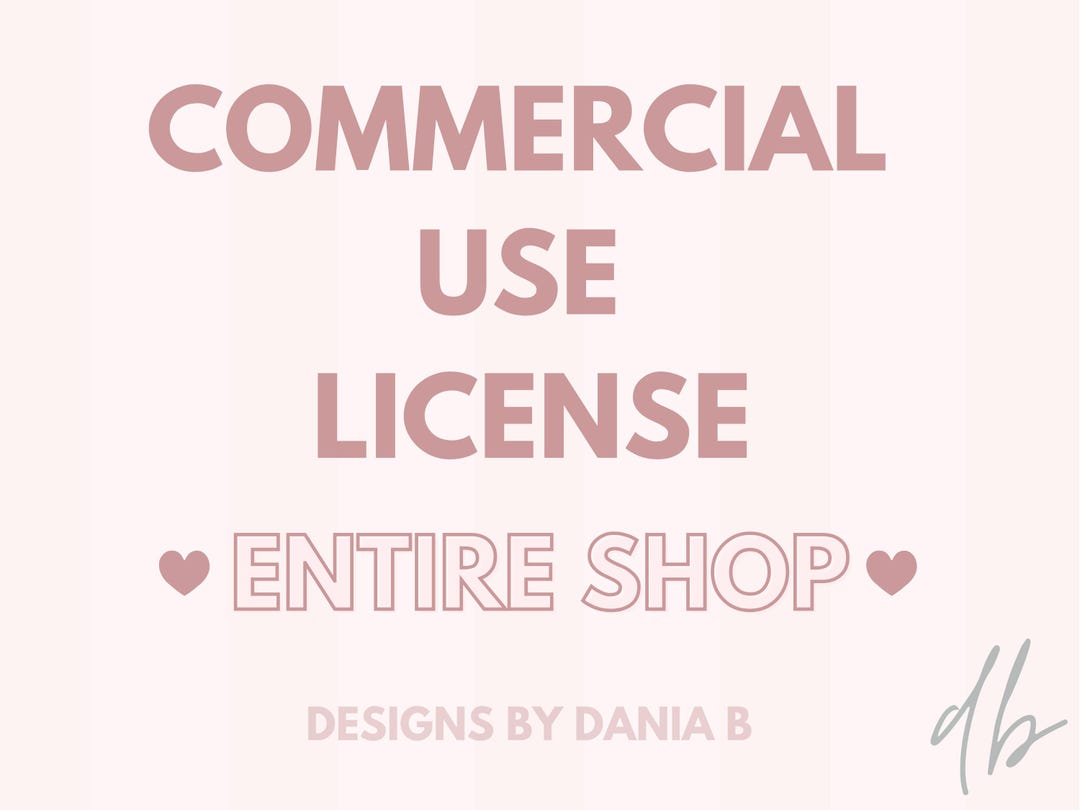 Commercial Use License for ALL Digital Designs From Designs by Dania B ...