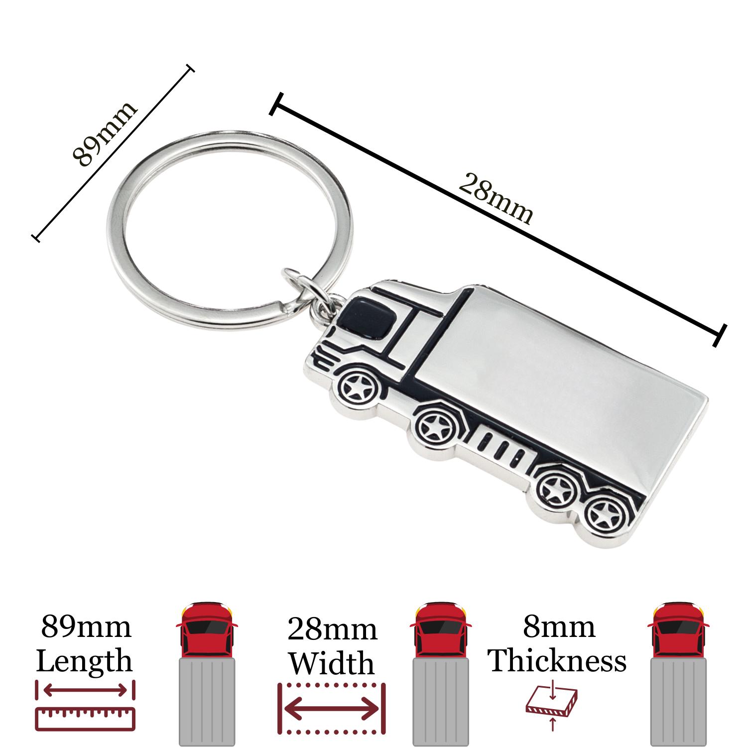 Personalised Truck / Lorry / HGV / Trucker Keyring in Gift Box ...