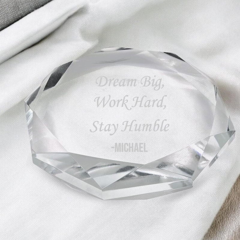 Crystal Paperweight - Etsy UK