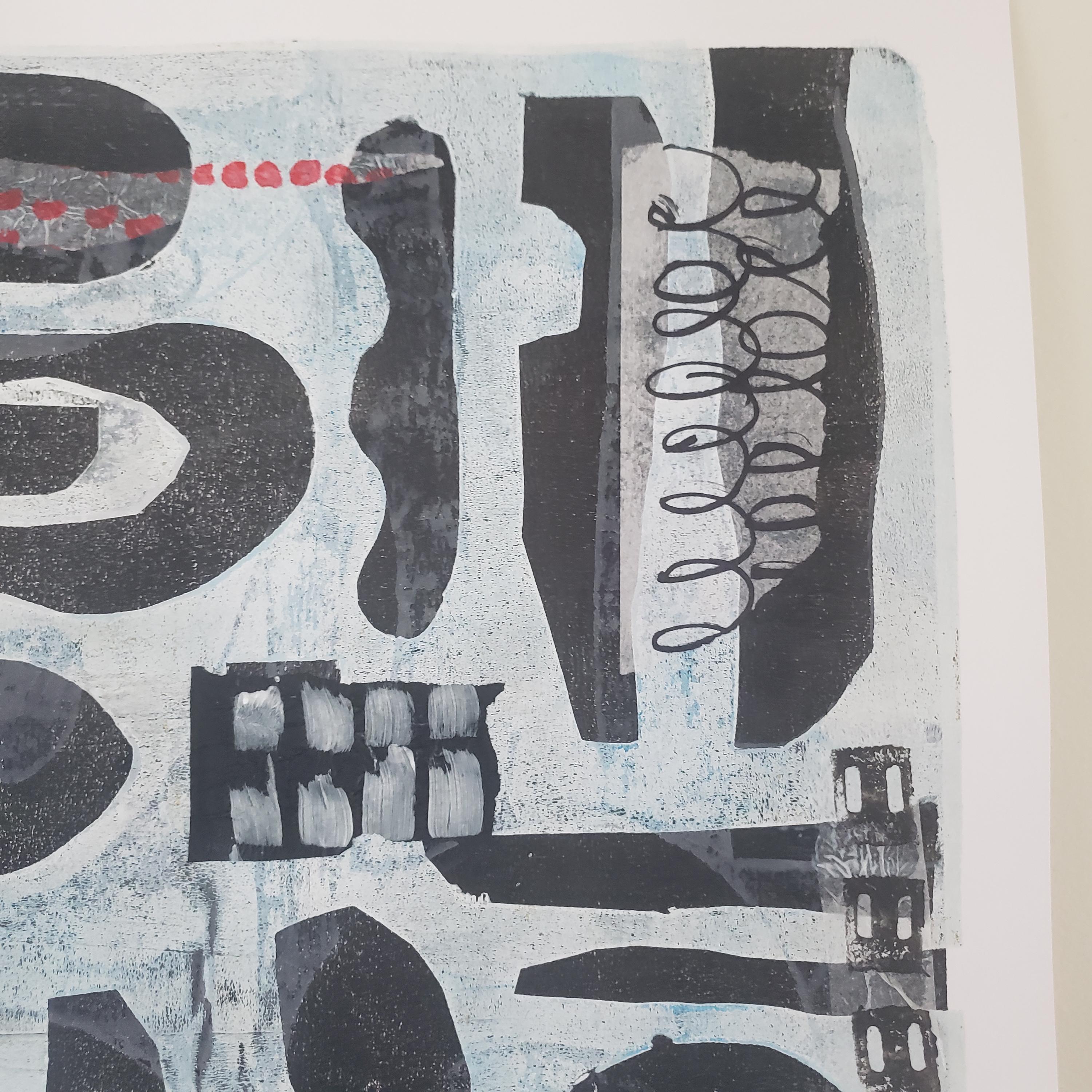 Microburst Original Monoprint Art Print Signed MCM Abstract With ...