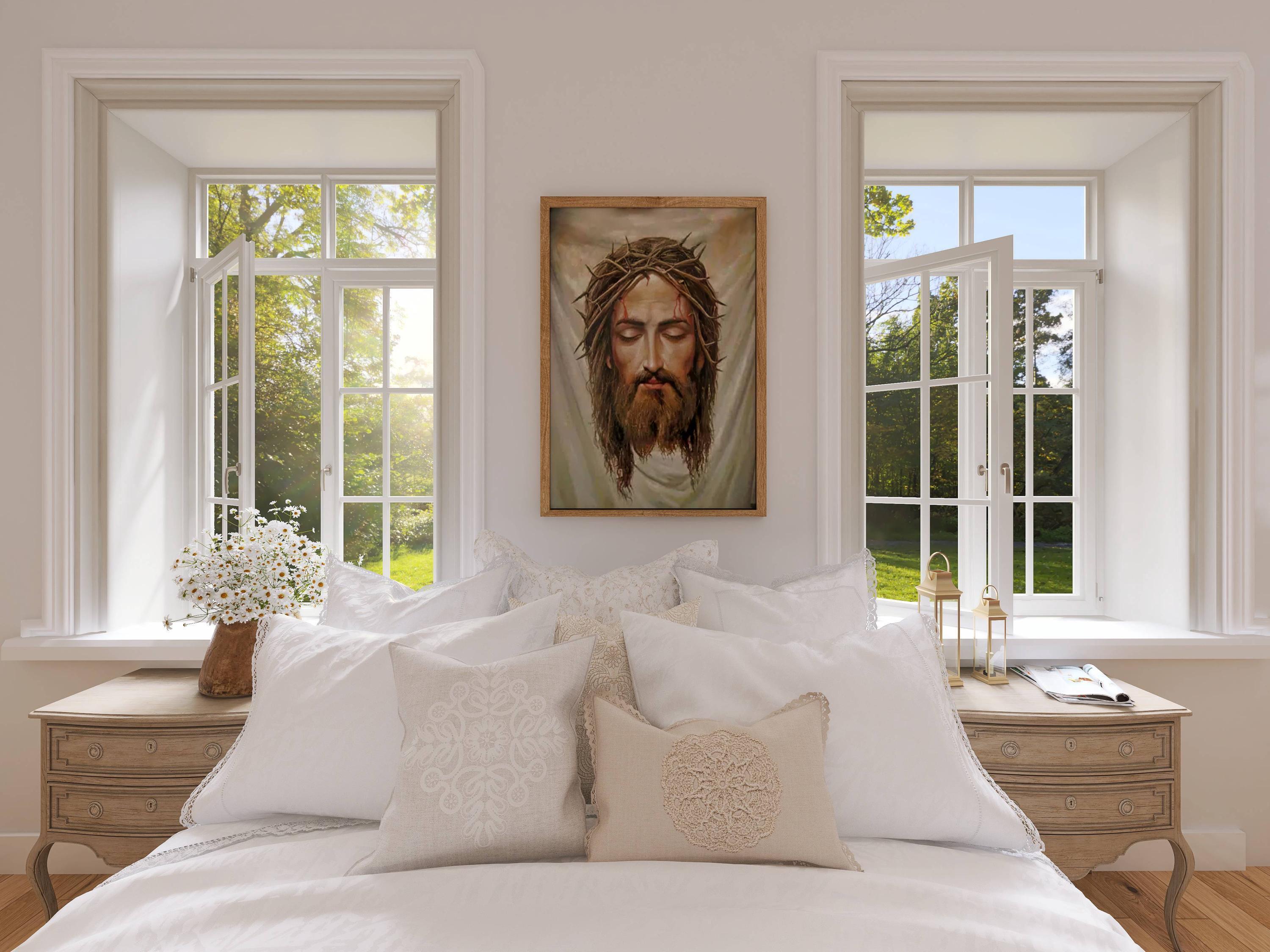 Veronicas Veil Print, Jesus Christ Shroud of Turin Wall Art (matte ...