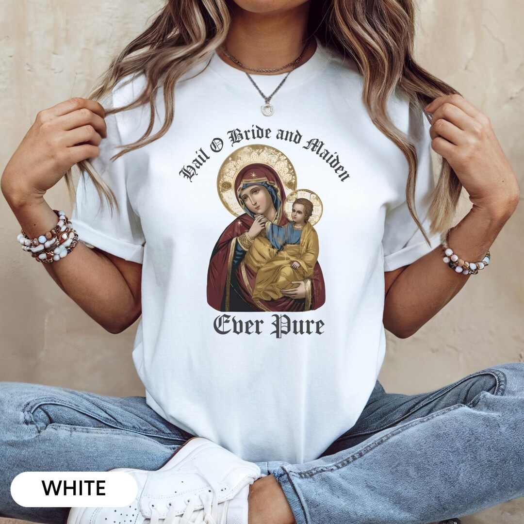 Virgin Mary Clothing Unisex Sweatshirt, Theotokos Mother of God Icon ...