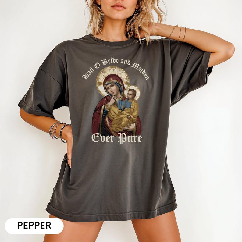 Virgin Mary Clothing Unisex Sweatshirt, Theotokos Mother of God Icon ...
