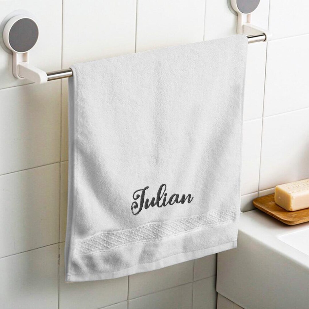 Custom Embroidered Towels Personalized Name Towel - Etsy