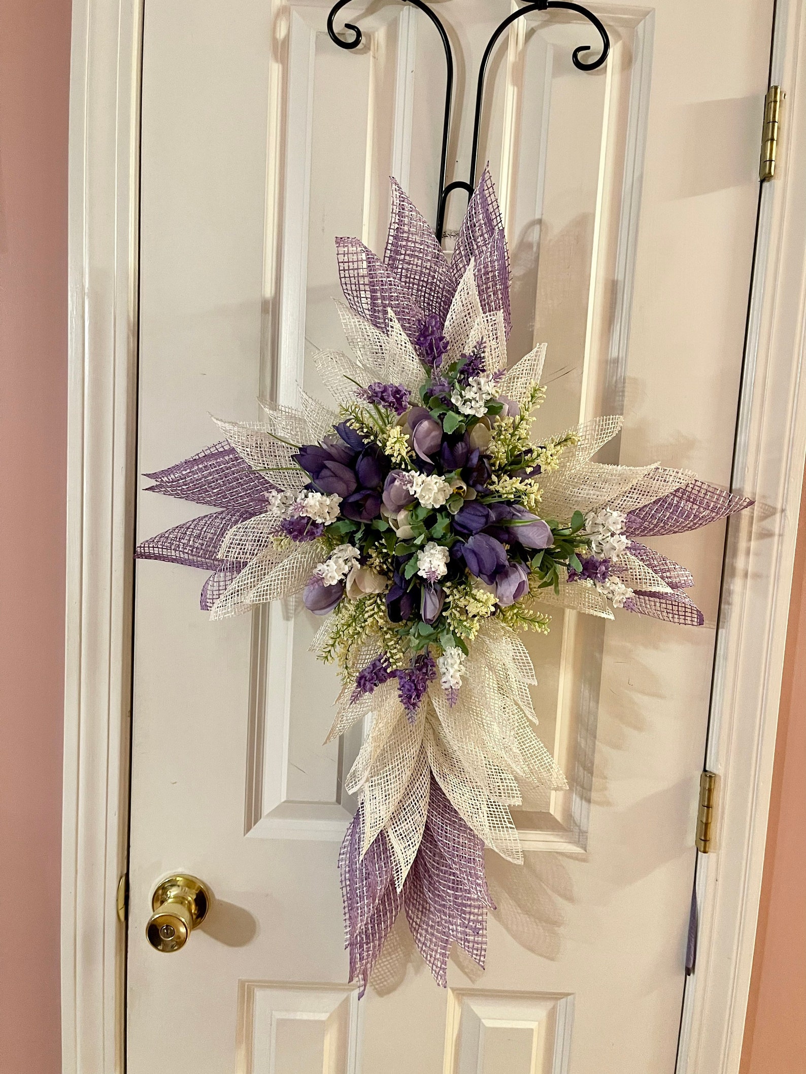 Easter Wreath Easter Cross Wreath Easter Decor Religious - Etsy