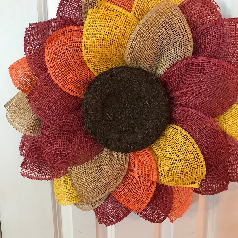 Fall Burlap Wreath - Etsy