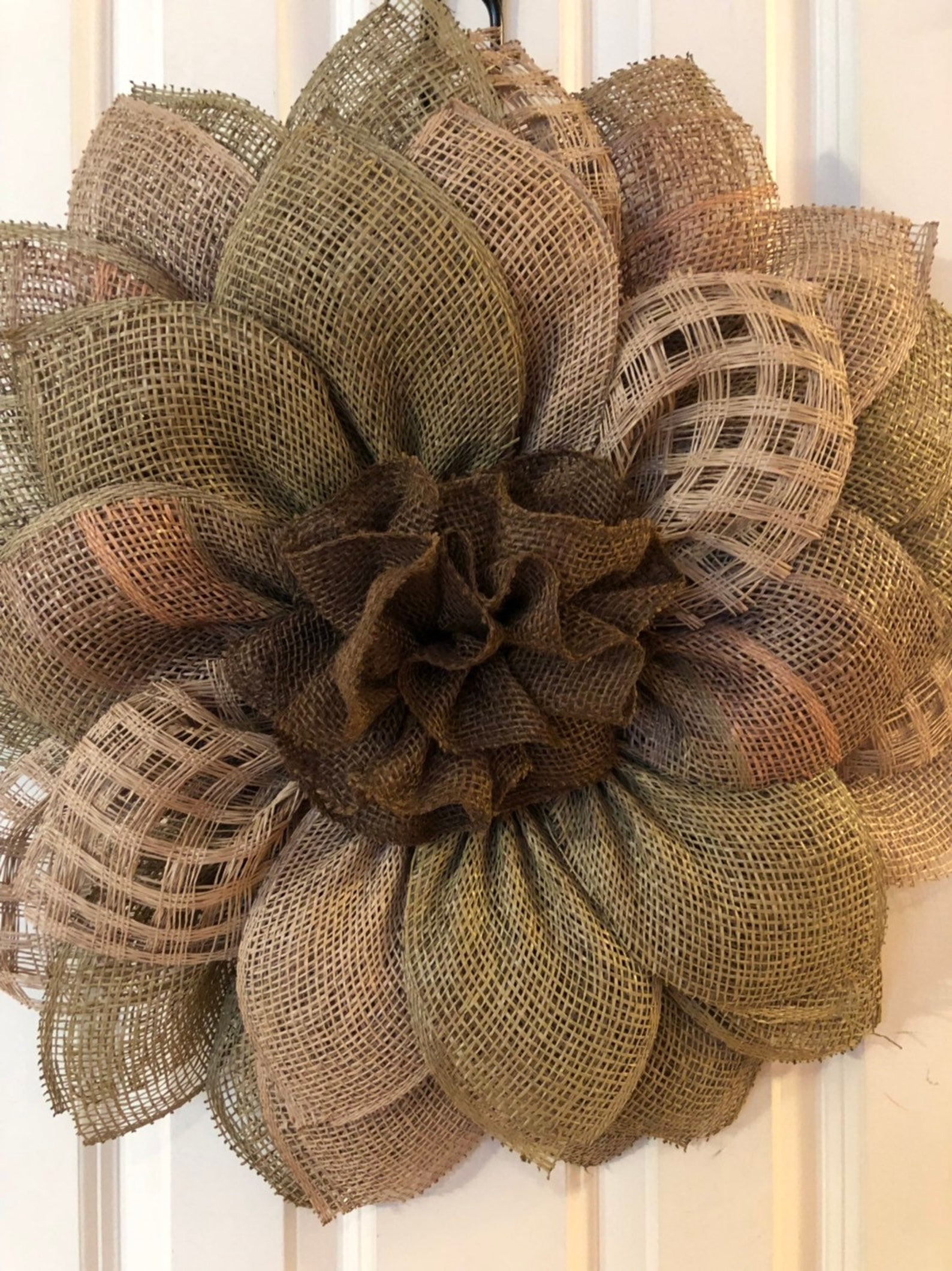 Fall Decor Poly Burlap Flower Wreath Everyday Wreath Screen | Etsy Fall Decor Poly Burlap Flower Wreath Everyday Wreath Screen | Etsy