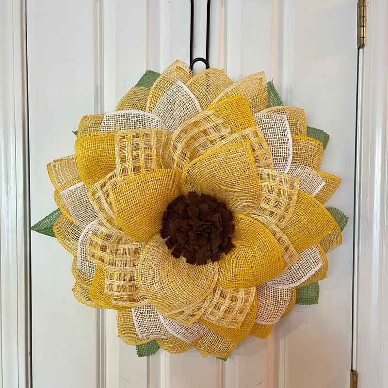 Summer Burlap Wreath - Etsy