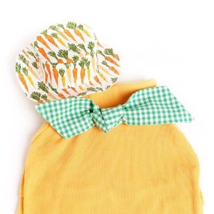 Spring Hunter Outfit Set - Carrots Bucket Hat, Green Scarf, Yellow ...