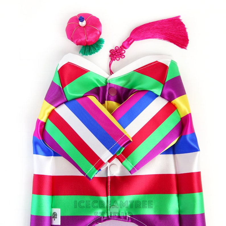 Saekdong Hanbok Outfit Set Pet Korean Hanbok Gat Hat - Etsy