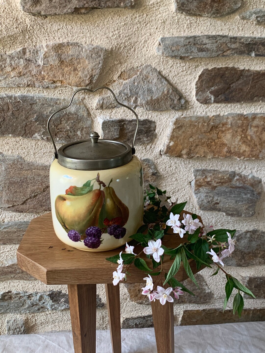 Cookie Bucket or Candy Old Fruit Décor, Cookie Bucket, Conservation Box ...