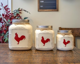 Farmhouse canisters | Etsy