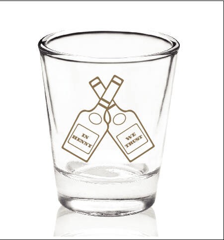 Two Bottle Trust Henny Shot Glass - Etsy