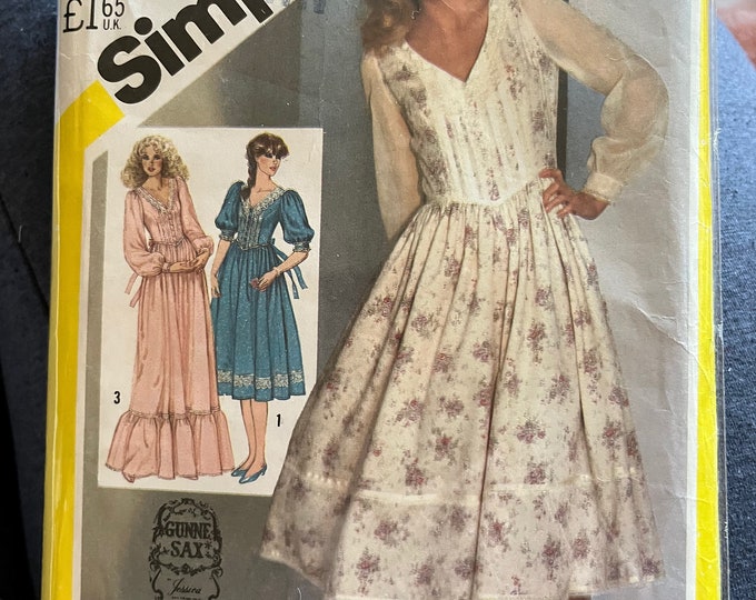 Simplicity Gunne Sax 5490 Sewing Pattern - Etsy