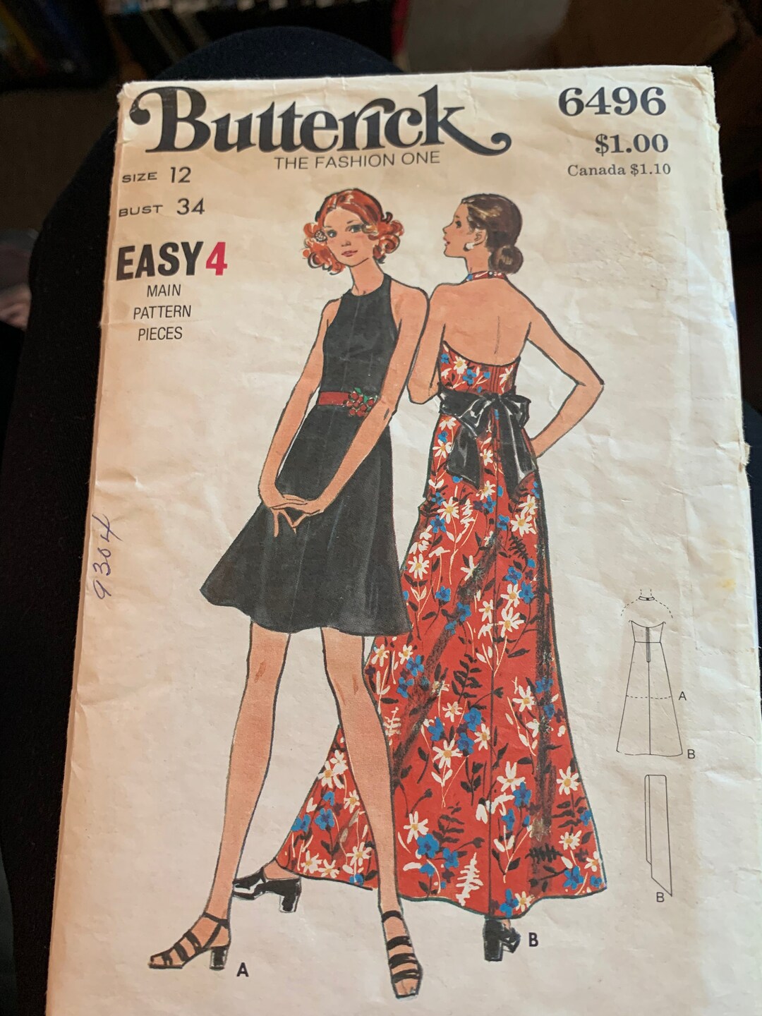 Butterick 6496 Sewing Pattern - Etsy