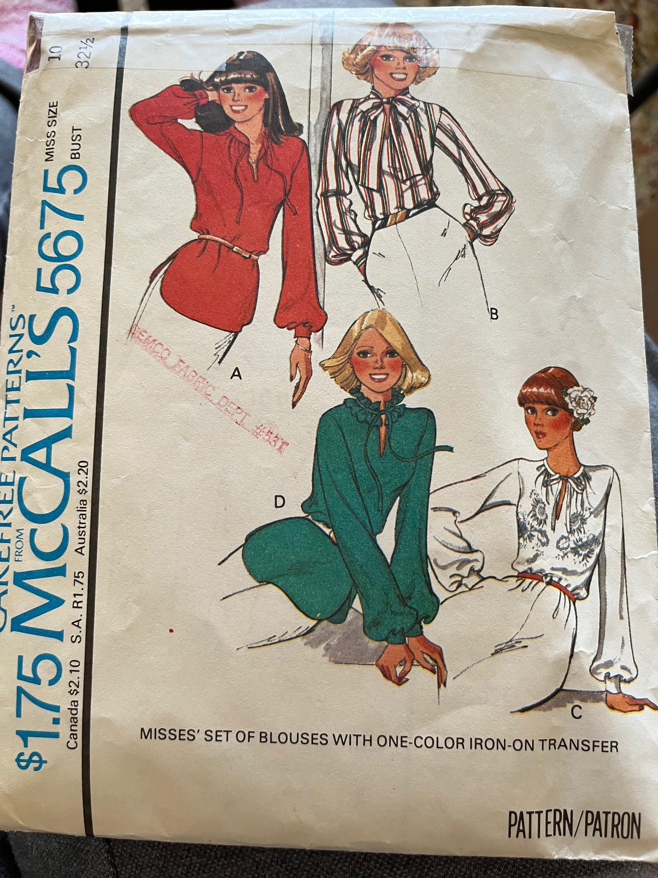 Mccall's 5675 Sewing Pattern - Etsy
