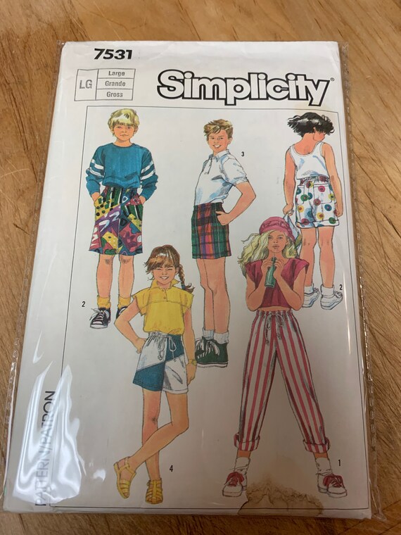 Simplicity Unisex 7531 Sewing Pattern | Etsy