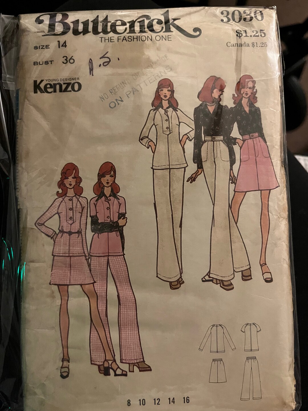 Butterick Kenzo 3030 Sewing Pattern - Etsy