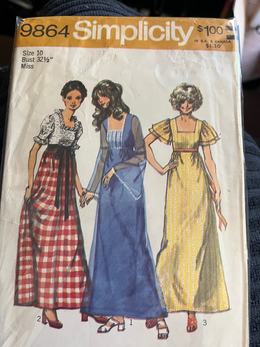 Simplicity Cottagecore/prairie/boho 9864 Sewing Pattern - Etsy