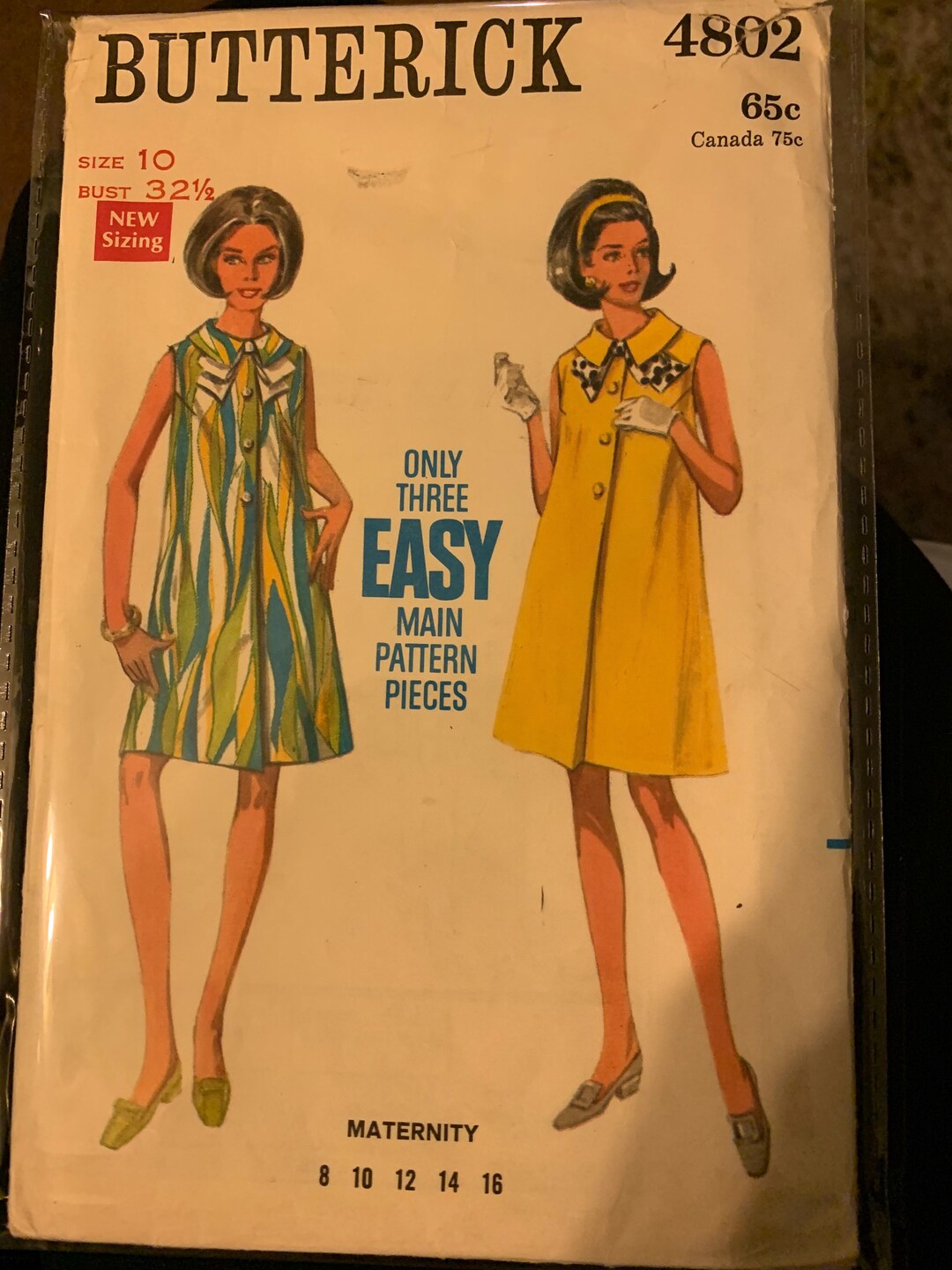 Butterick Maternity 4802 Sewing Pattern - Etsy