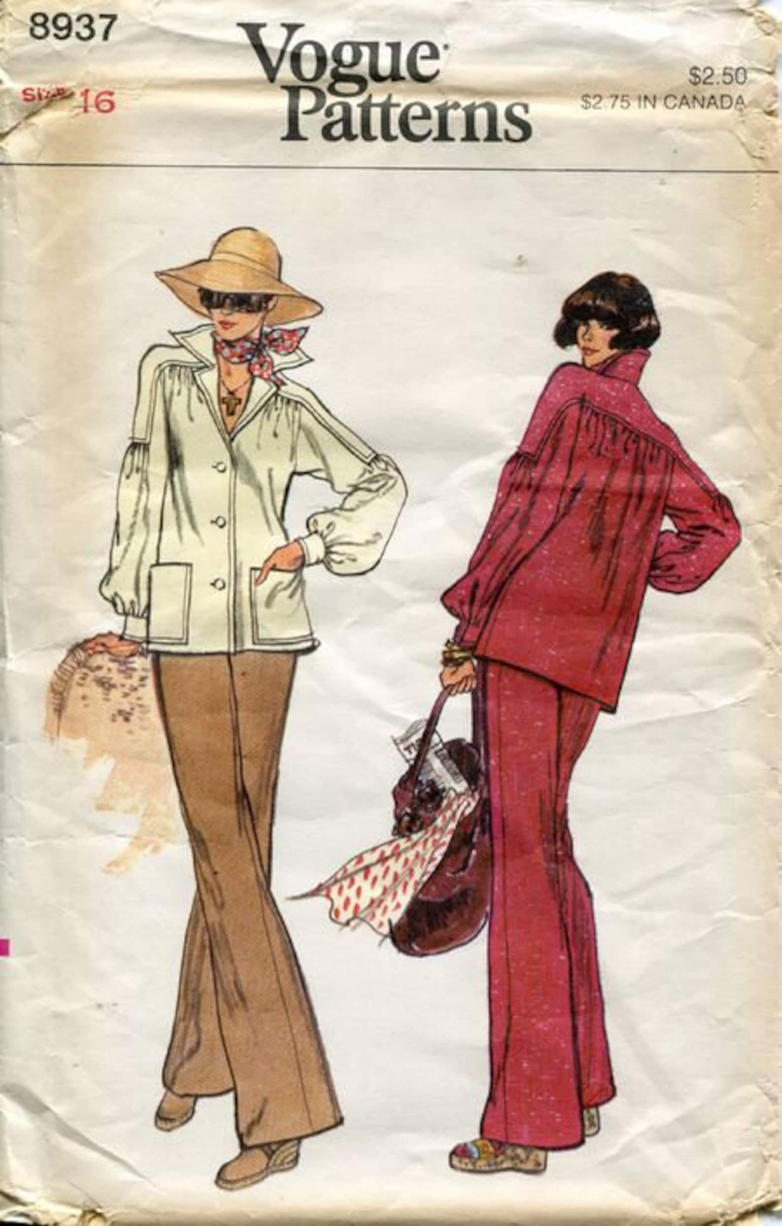 Vogue 8937 Sewing Pattern - Etsy