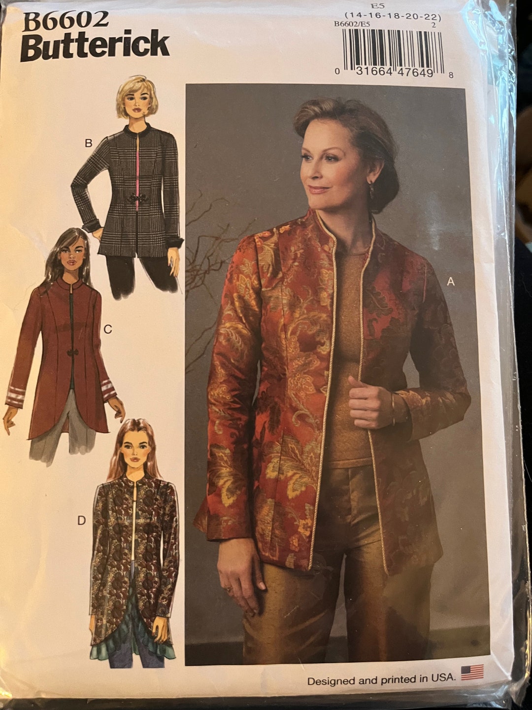 Butterick 1990's Jackets Sewing Patterns - Etsy