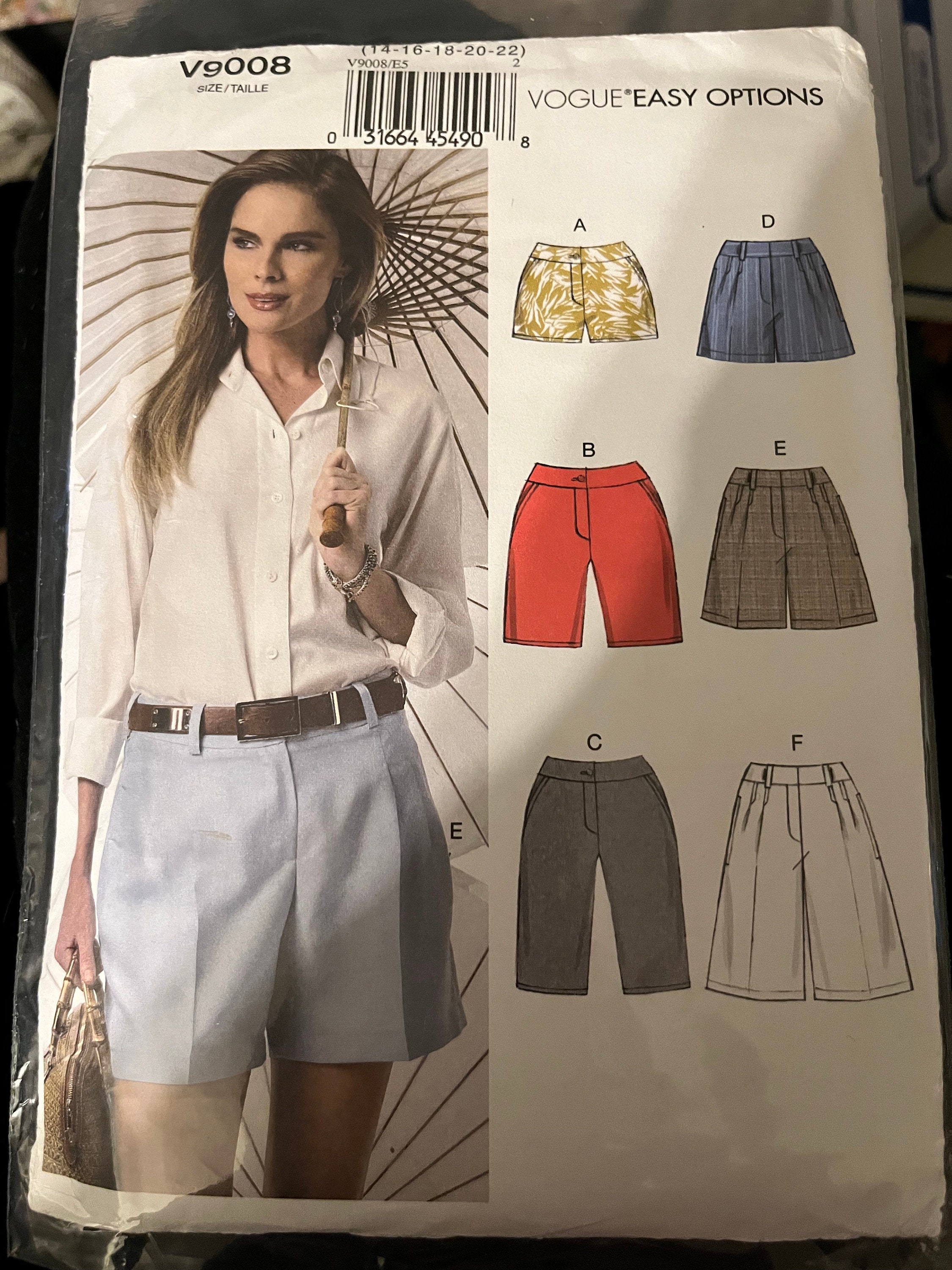 Vogue Options Sewing Patterns - Etsy