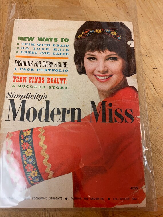 Vintage Simplicity Modern Miss Magazine - Etsy