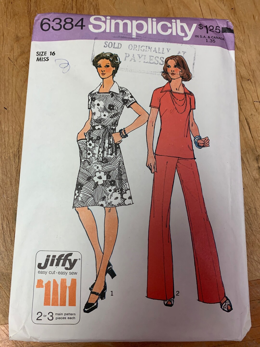 Simplicity 6384 Sewing Pattern - Etsy