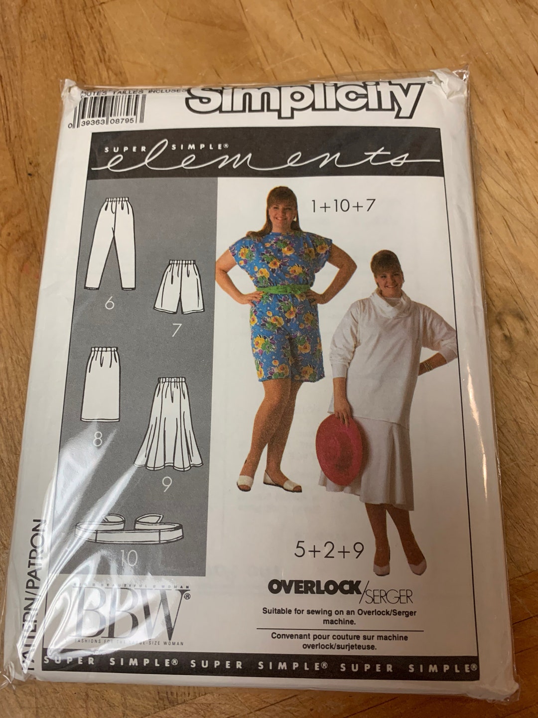 Simplicity 1990's BBW Super Simple Elements 9122 Sewing Patterns - Etsy