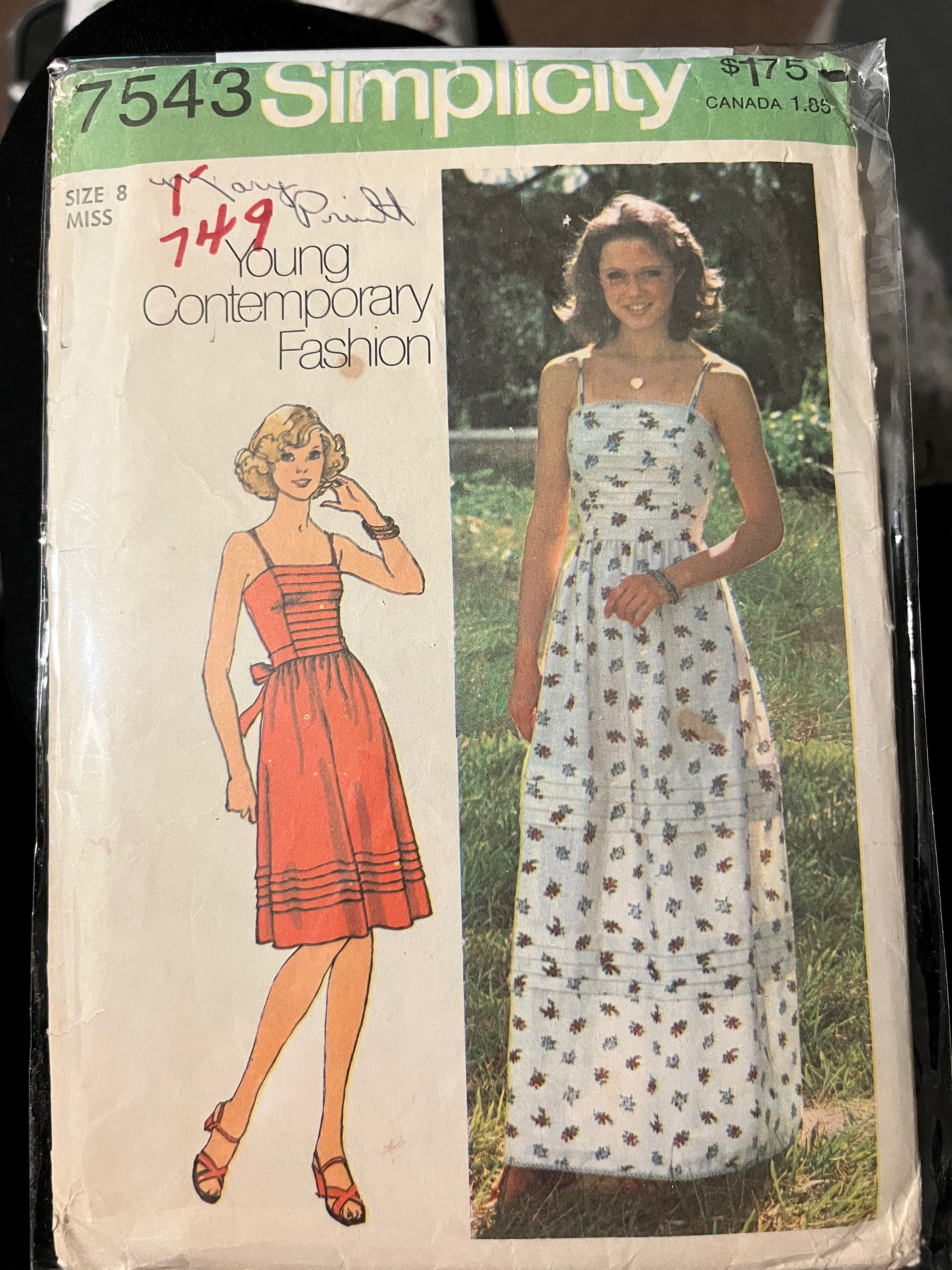 Simplicity Cottagecore/prairie/boho Sewing Patterns Size 8 - Etsy