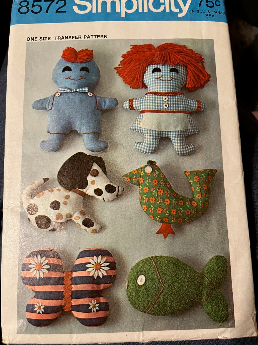 Simplicity Craft Toy 8572 Sewing Pattern - Etsy