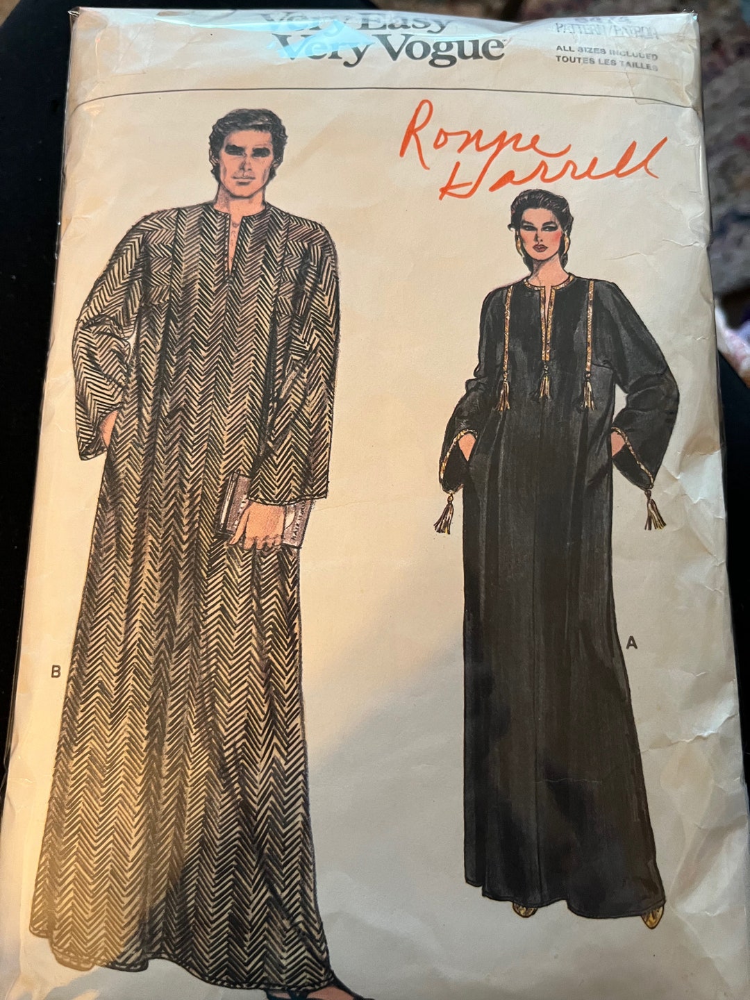 Vogue Caftan 6474 Sewing Pattern - Etsy