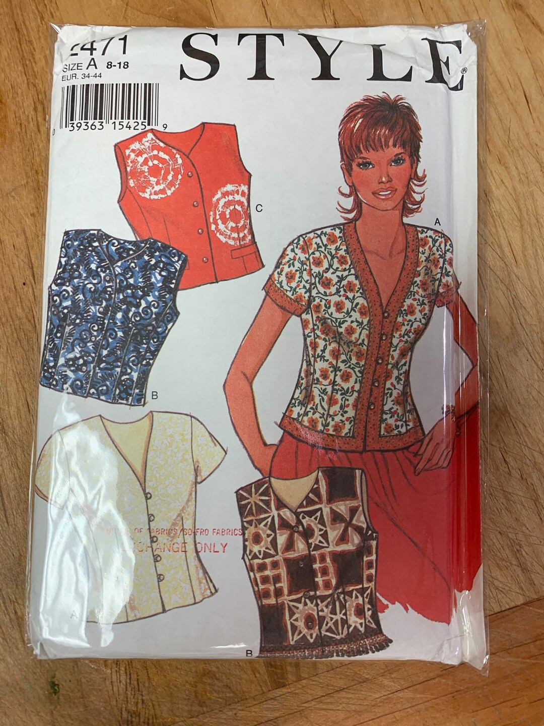 Style 2471 Sewing Pattern - Etsy