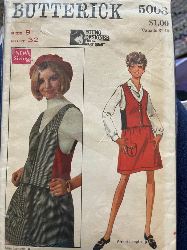 Butterick Mary Quant 5008 Sewing Pattern - Etsy Australia