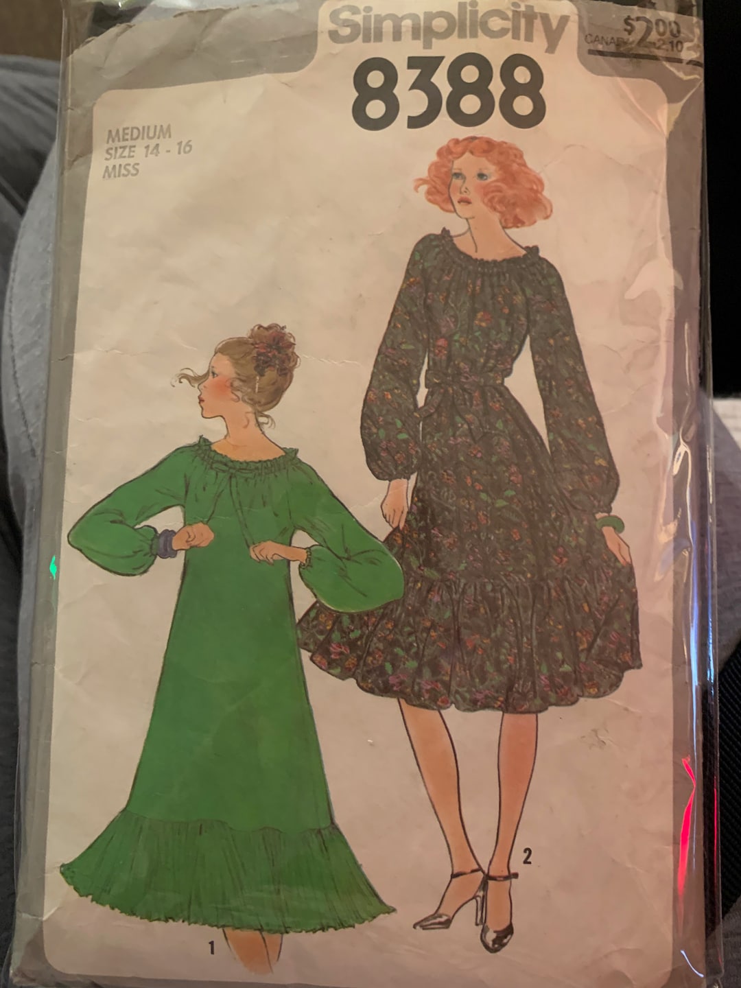 Simplicity Cottagecore/prairie/boho 8388 Sewing Pattern - Etsy