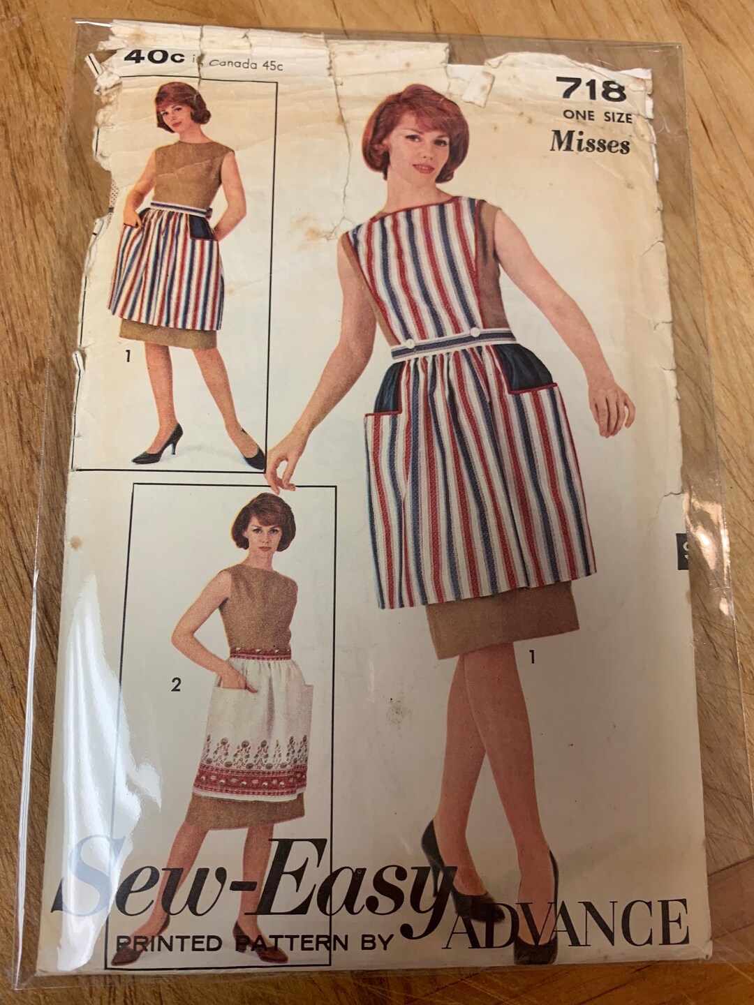 Advance Sew-easy Craft Apron 718 Sewing Pattern - Etsy