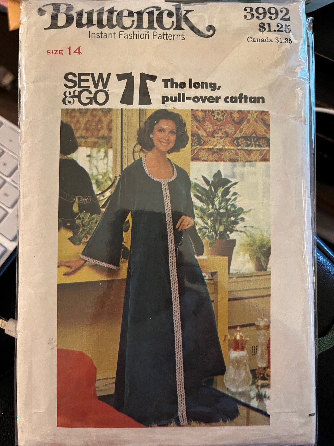 Butterick Caftan 3992 Sewing Pattern - Etsy