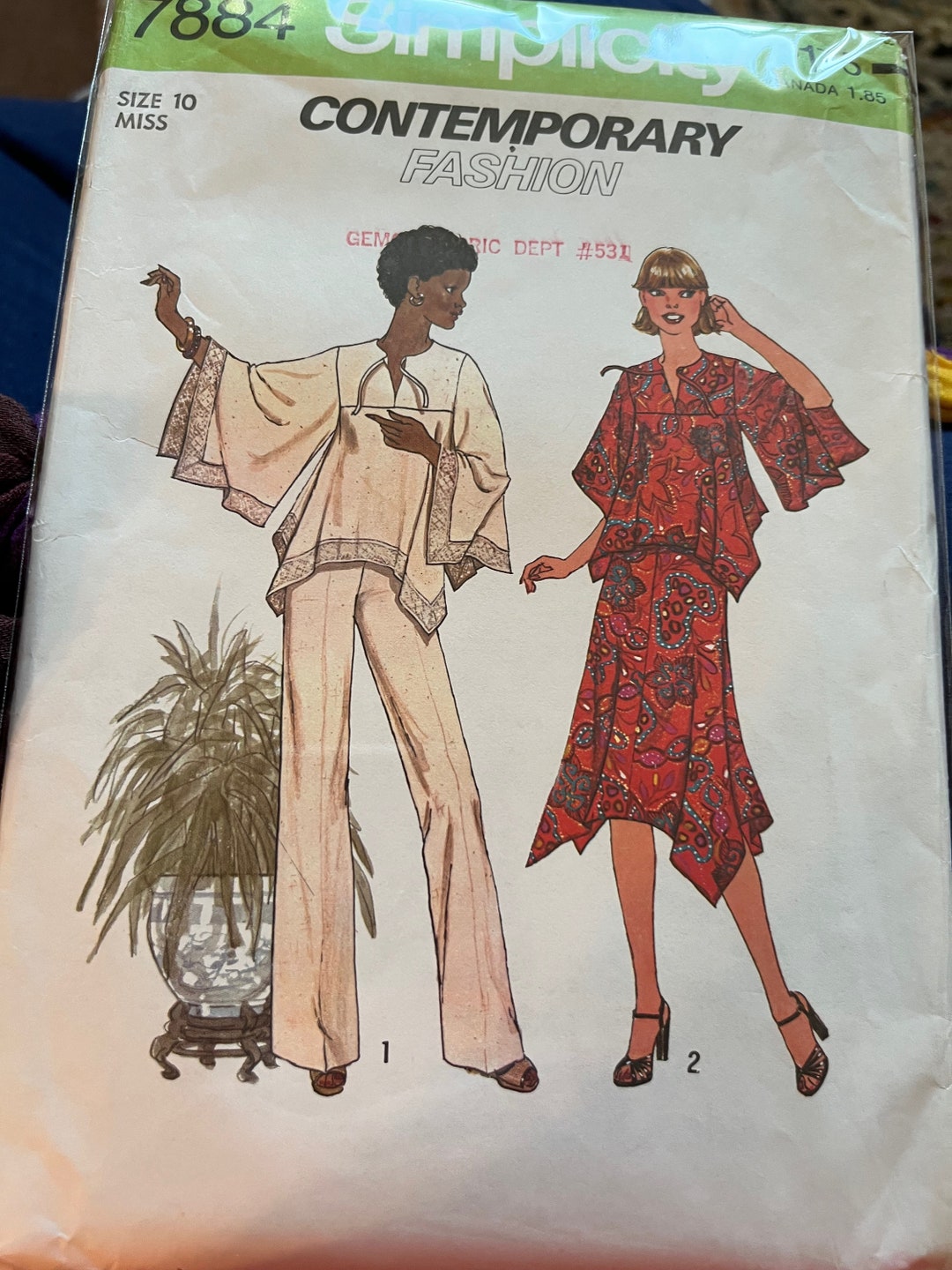 Simplicity 7884 Sewing Pattern - Etsy