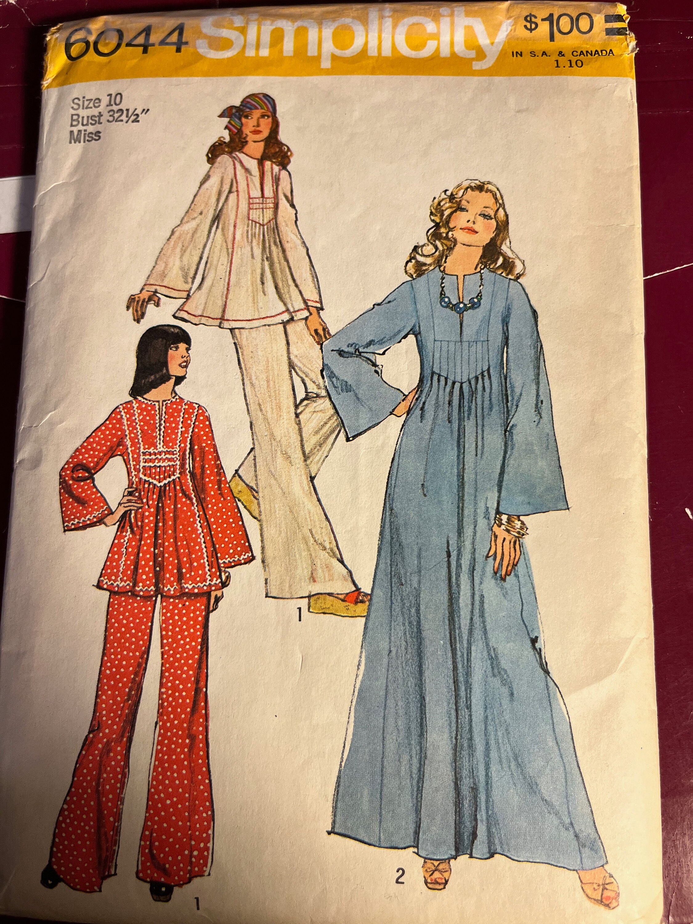 Simplicity Caftan 6044 Sewing Pattern - Etsy
