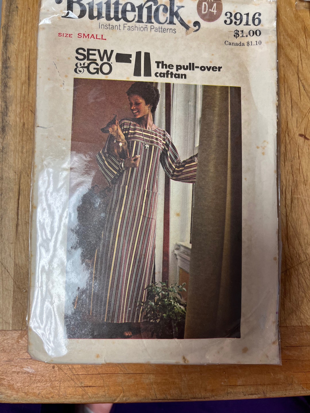 Butterick Caftan 3916 Sewing Pattern - Etsy