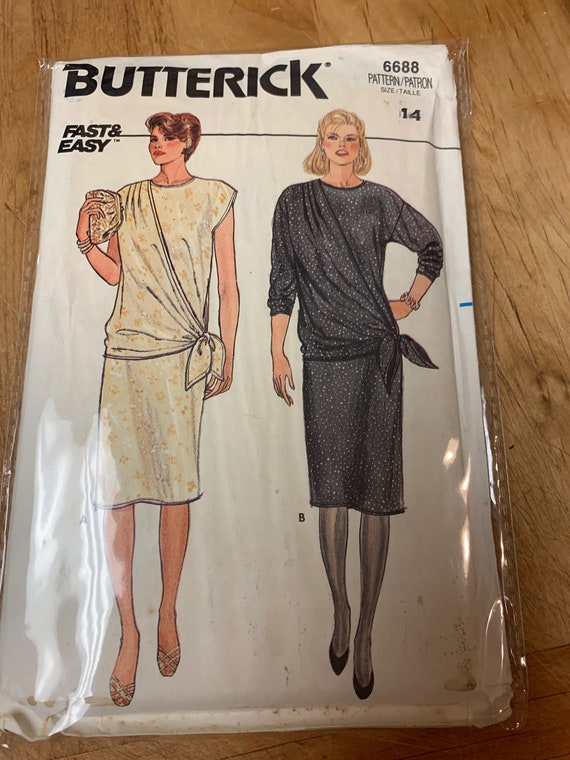 Butterick Fast & Easy 6688 Sewing Pattern | Etsy