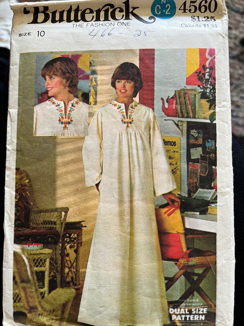 Butterick Caftan 4560 Sewing Pattern - Etsy